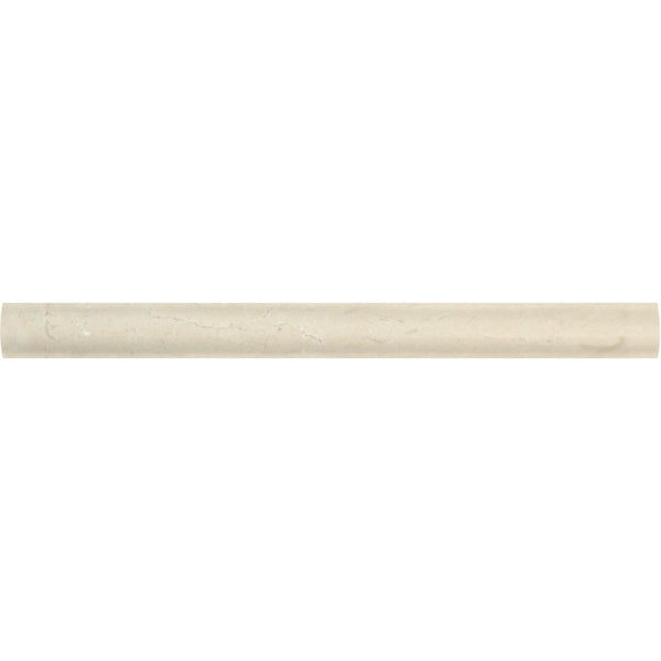 Crema Marfil Marble Quarter Round Trim Polished 1x12 | Tilephile