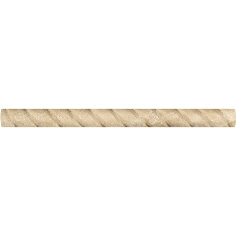 Durango Travertine Rope Liner Honed 1x12 | Tilephile