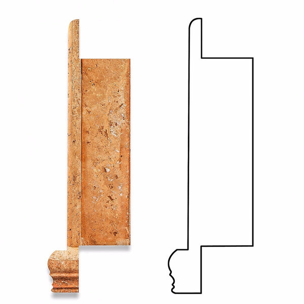Gold Travertine Shower Niche Honed - Small | Tilephile