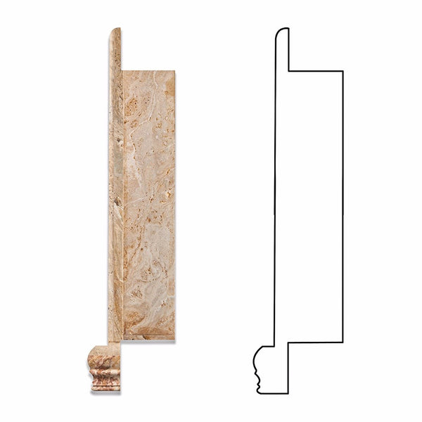 Valencia Travertine Shower Niche Honed - Large | Tilephile