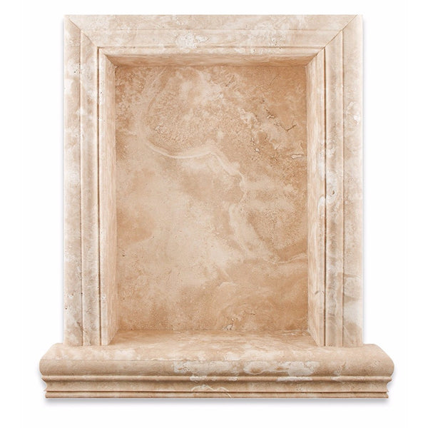 Durango Travertine Shower Niche Honed - Large | Tilephile